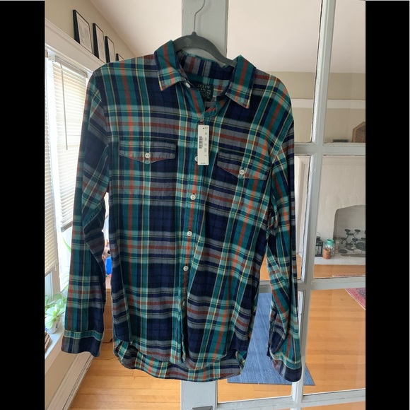 J. Crew | Shirts | Jcrew Plaid Flannel Button Up Shirt | Poshmark